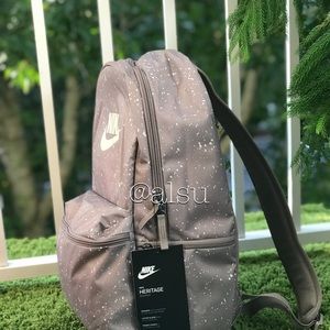 Nike | Bags | Nike Heritage Backpack Print Beige Unisex | Poshmark